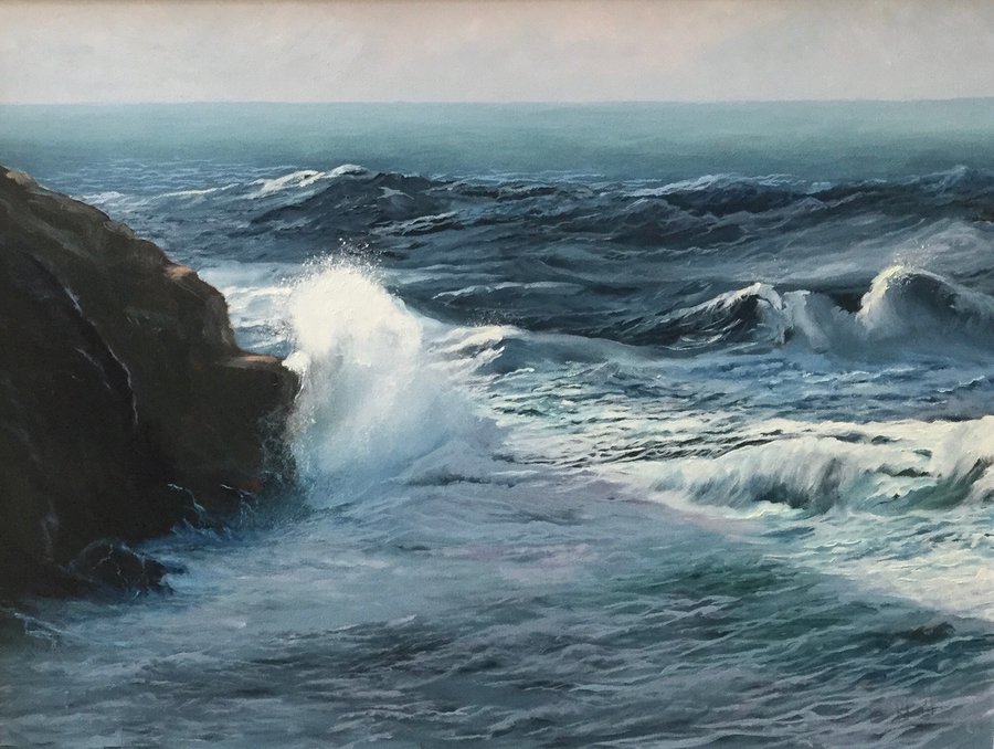Droskyn Point Oil painting by Robin Souter | Artfinder