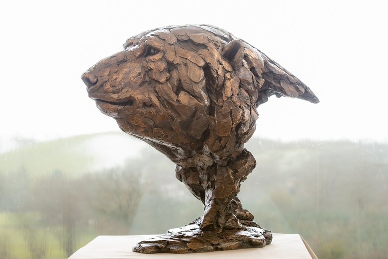 Polar Bear Head Portrait BR Bronze sculpture: Tanya Russell | Artfinder