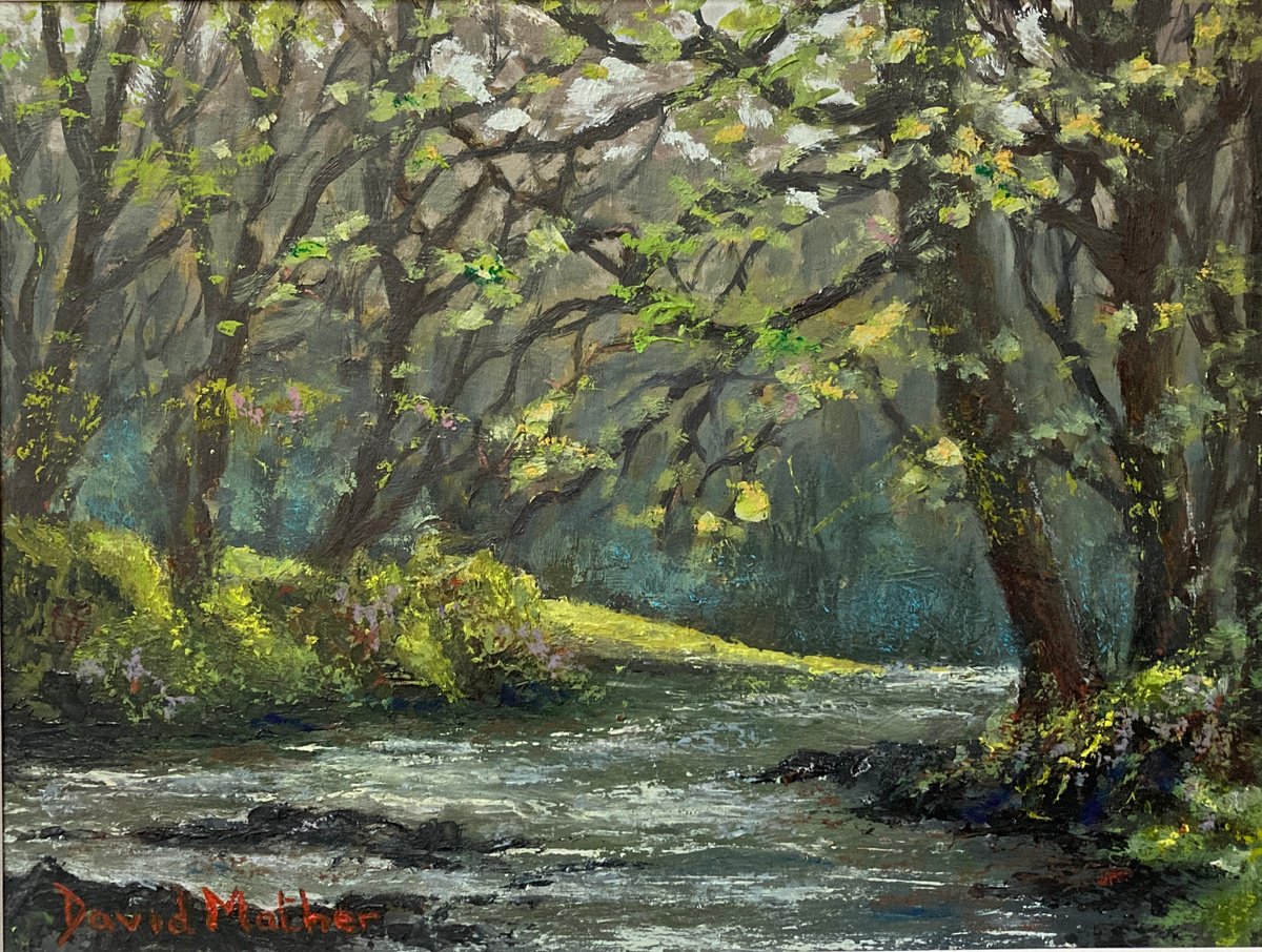 River Lynher Oil painting: David Mather | Artfinder