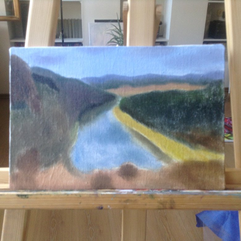 Rafting on a mountain river Oil painting by Liubov Samoilova | Artfinder