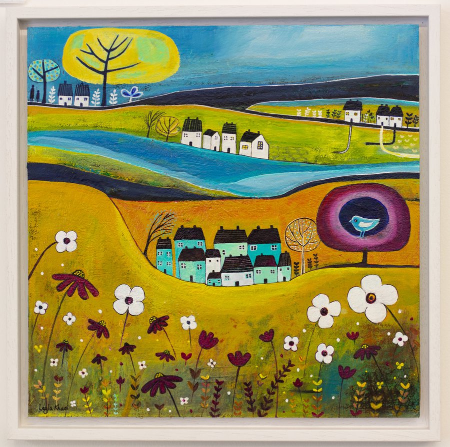 'In the Heart of Spring' Acrylic painting by Layla Khani (aka Laylart ...