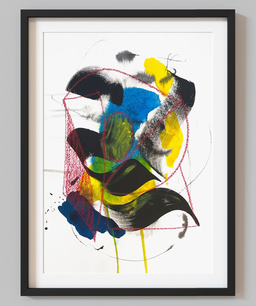 Dynamic Abstract Forms Acrylic painting: Evgenia Makarova | Artfinder