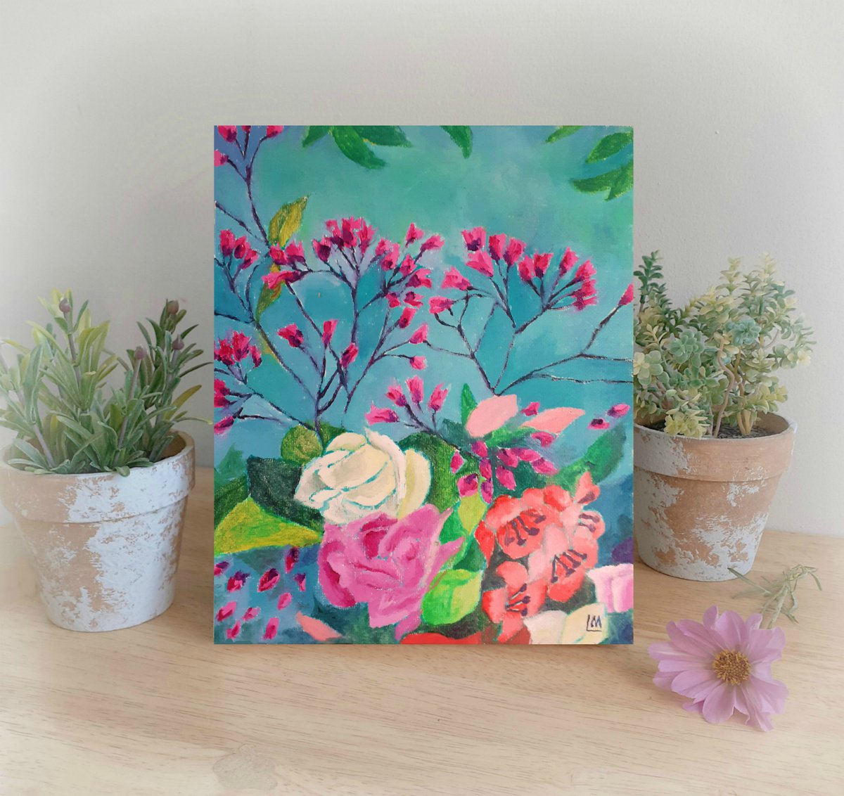 Bouquet Oil painting by Lisa Mann | Artfinder