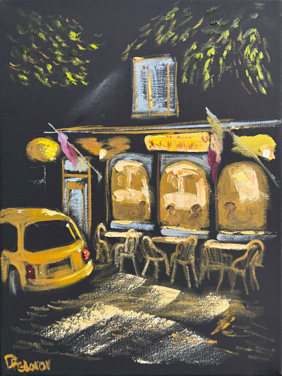 Night Glow in Dalen. PleinAir Oil painting: Dmitry Fedorov | Artfinder