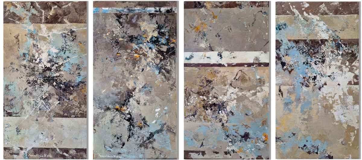 Parts of Time Acrylic painting by Natalia Yampolskaia | Artfinder