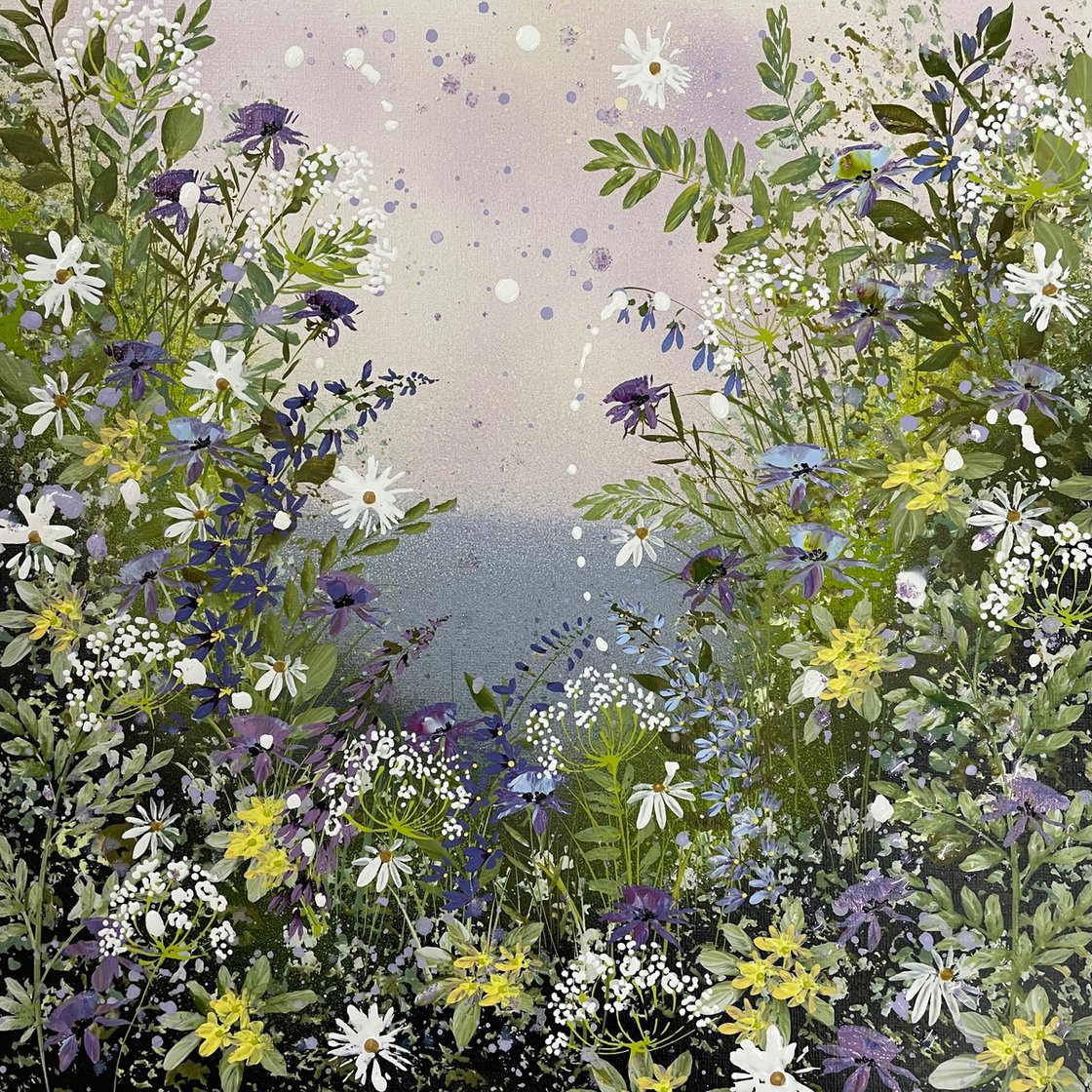 Cow parsley cove Acrylic painting: Jane Morgan | Artfinder