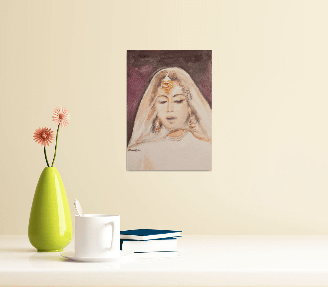 Veiled Singer Watercolour: Arun Prem | Artfinder