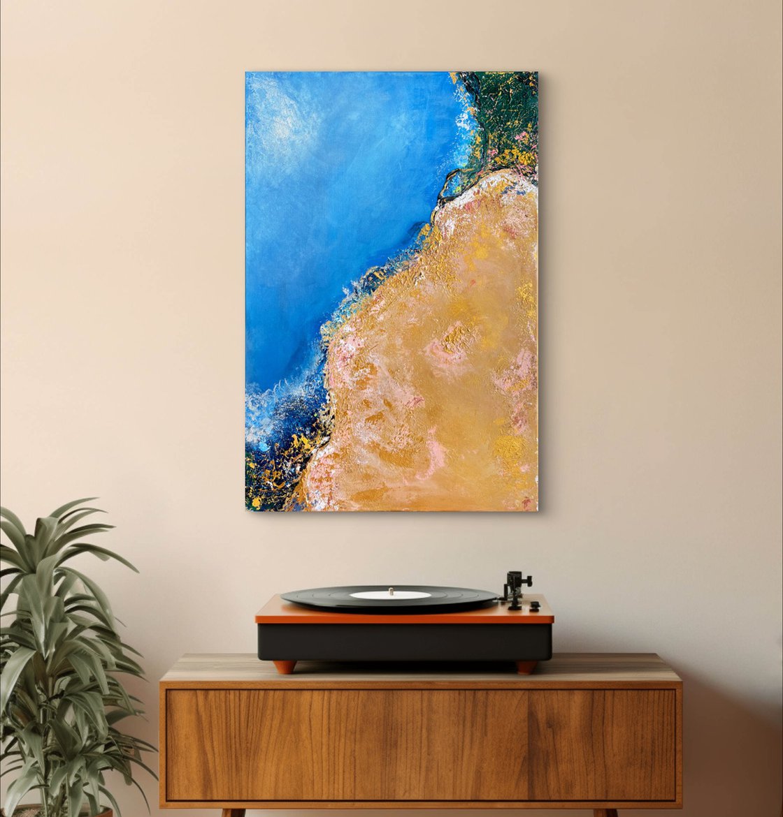 Abstract #Coastal Reverie N1 Acrylic painting: Maiia Axton | Artfinder
