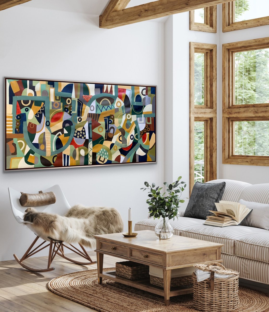 All at Once Acrylic painting: Rashna Hackett | Artfinder