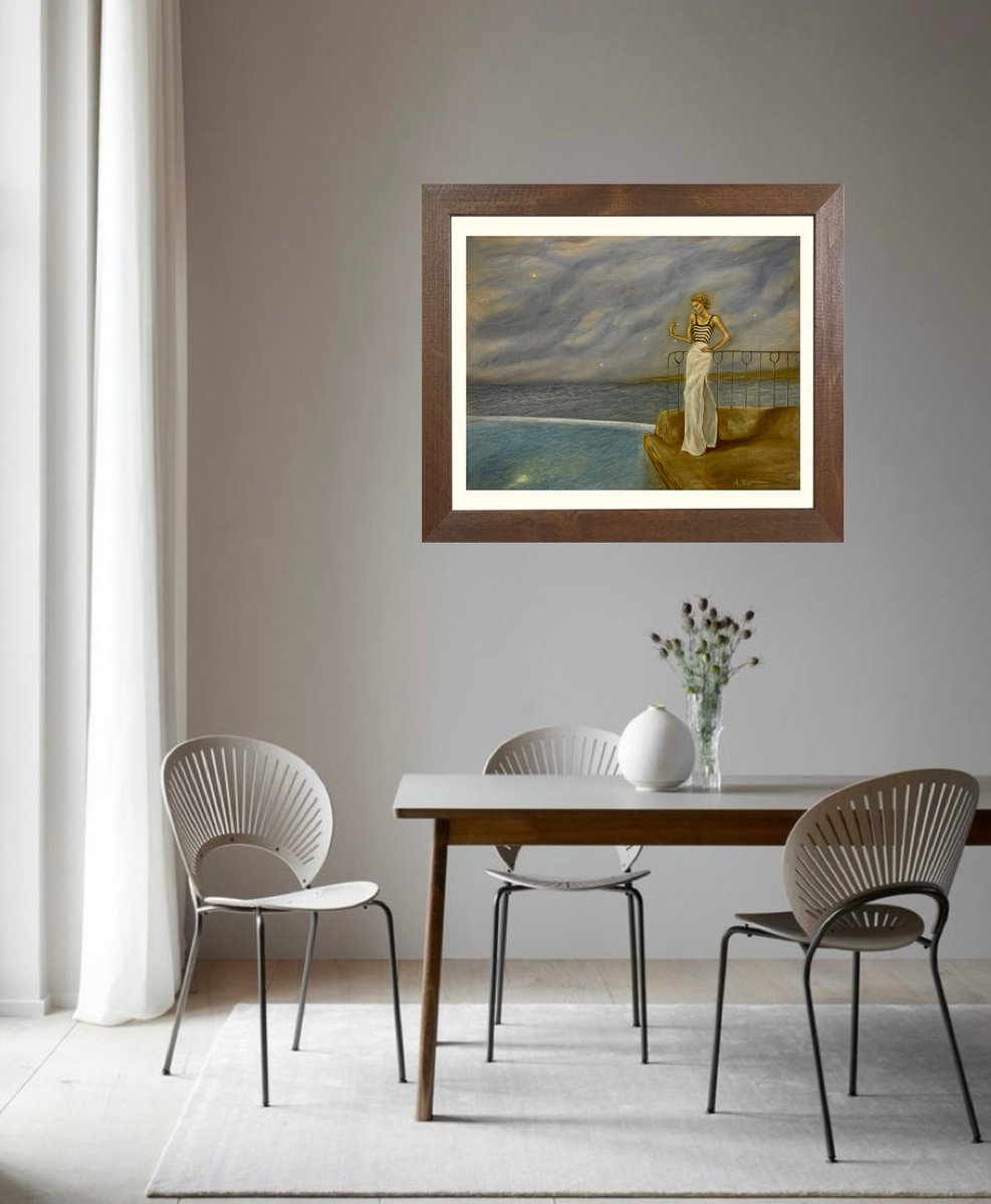 "Waiting" series Baltic stories. Pastel drawing by Margarita Zipman ...