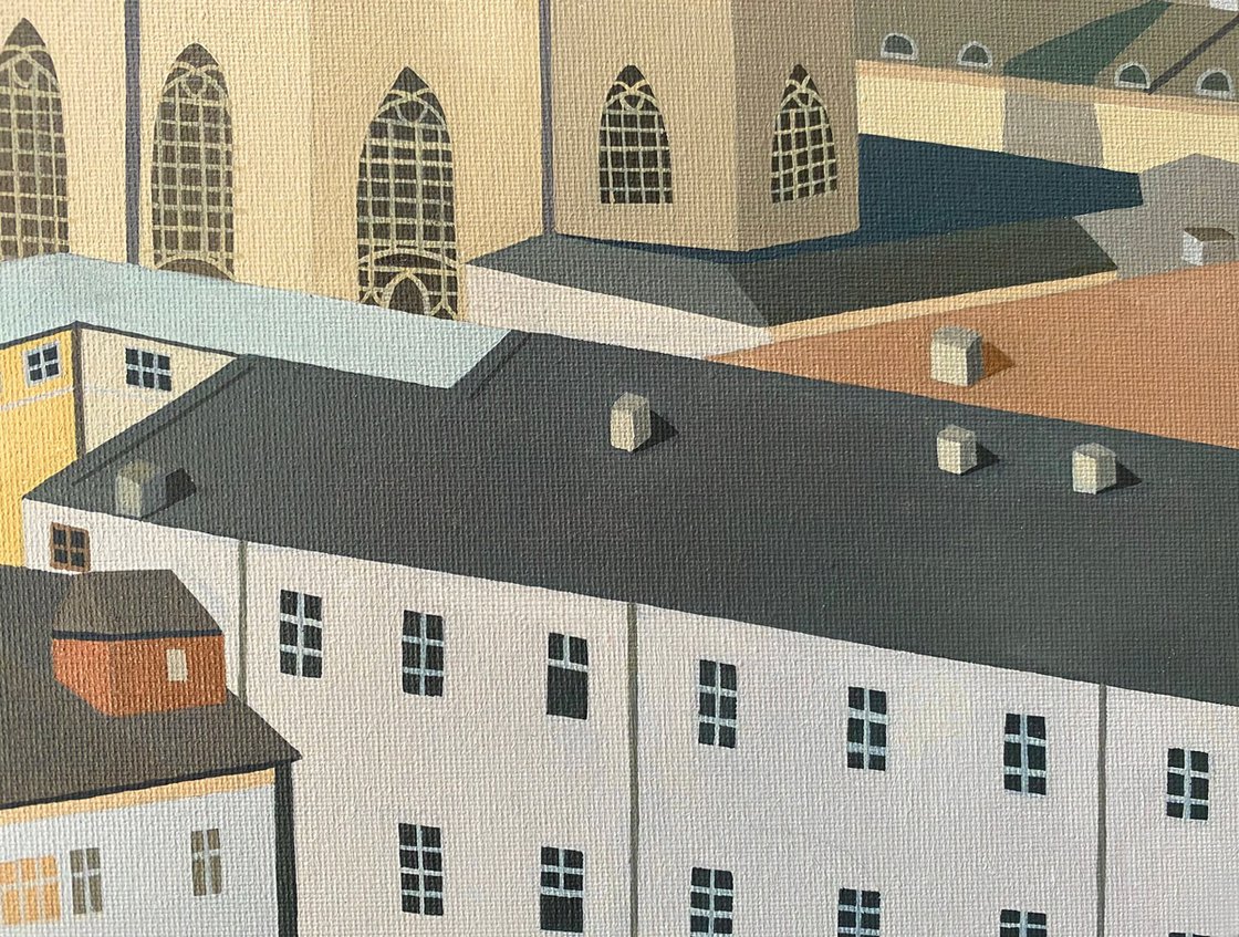 Original Oil Painting - Salzburg by Jill Ann Harper