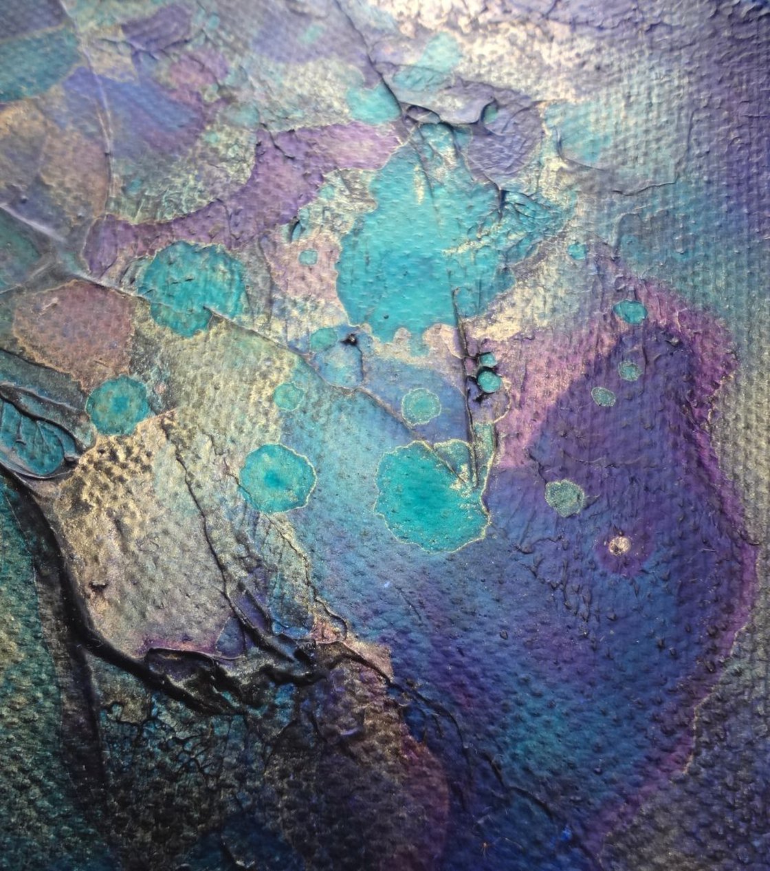 MULTICOLOUR METALLIC Acrylic painting by Elizabeth McDonough | Artfinder