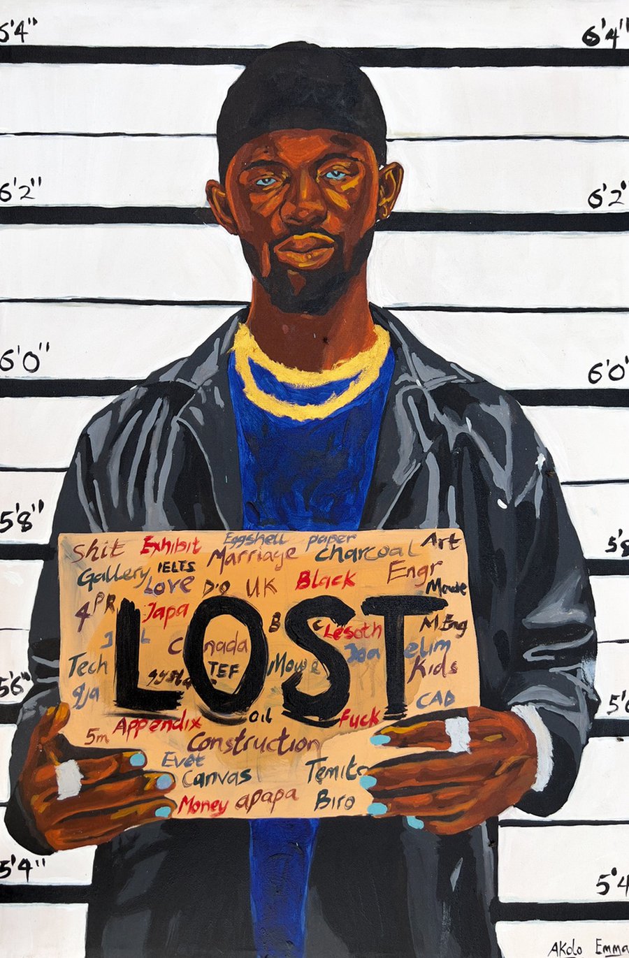 Lost As A Boy, Lost As A Man Acrylic painting: Emmanuel Akolo | Artfinder
