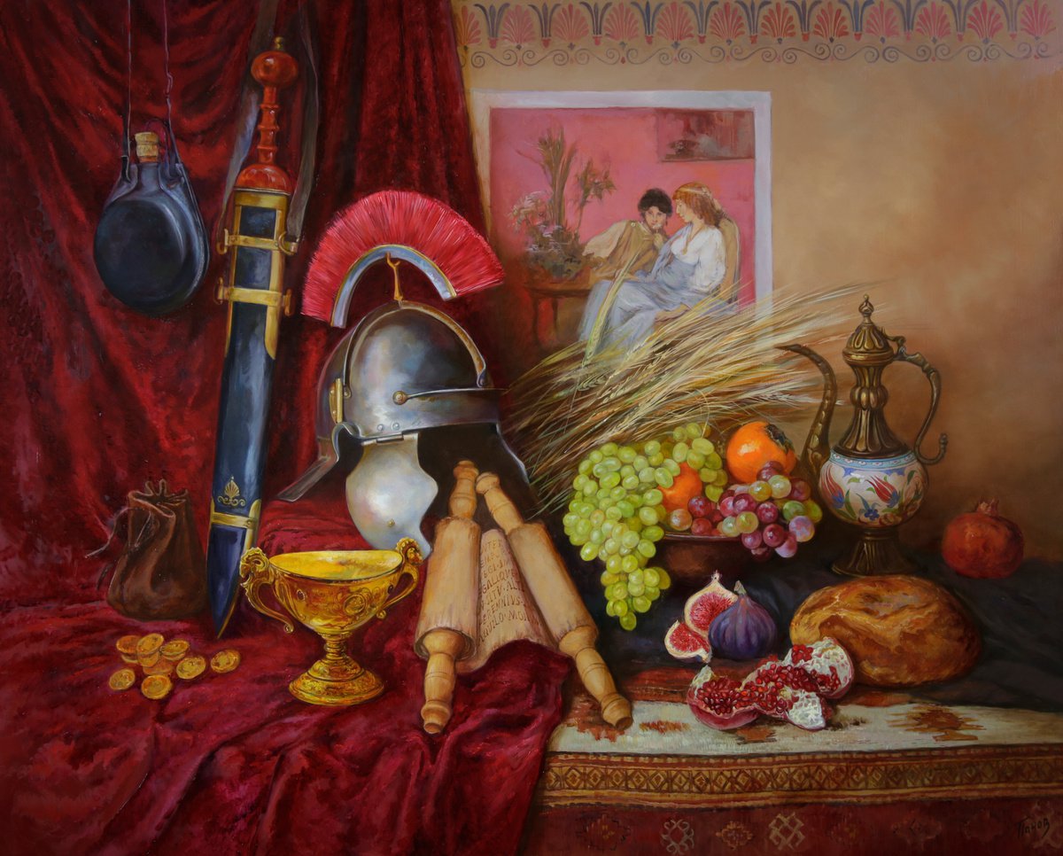 Still life dedication to the Roman Empire Oil painting: Eduard Panov ...
