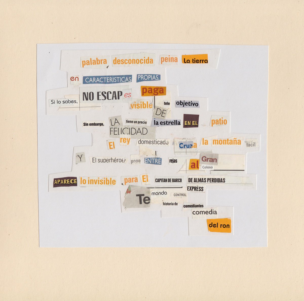 Poema collage Collage: Jon Garbet | Artfinder