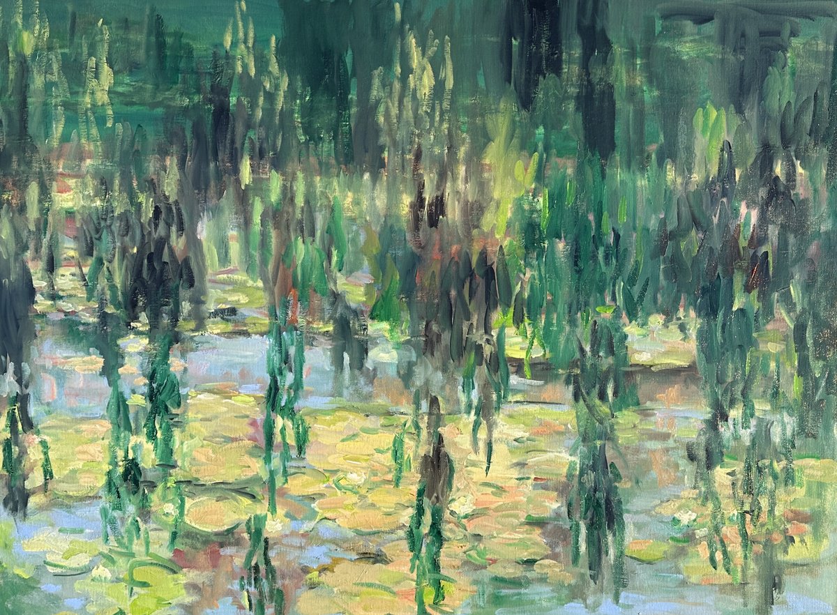 Willow Lake Oil painting by Arun Prem | Artfinder