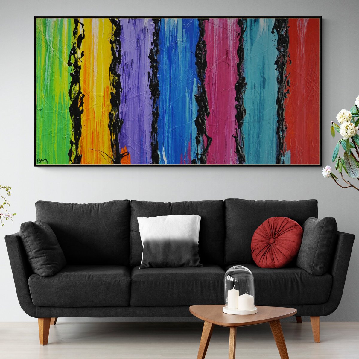 Rational Colour Acrylic painting by Franko | Artfinder