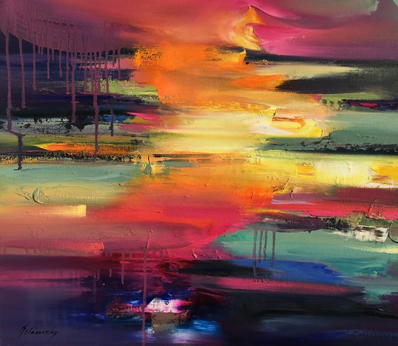 A fixed point in time Oil painting by Beata Belanszky Demko | Artfinder