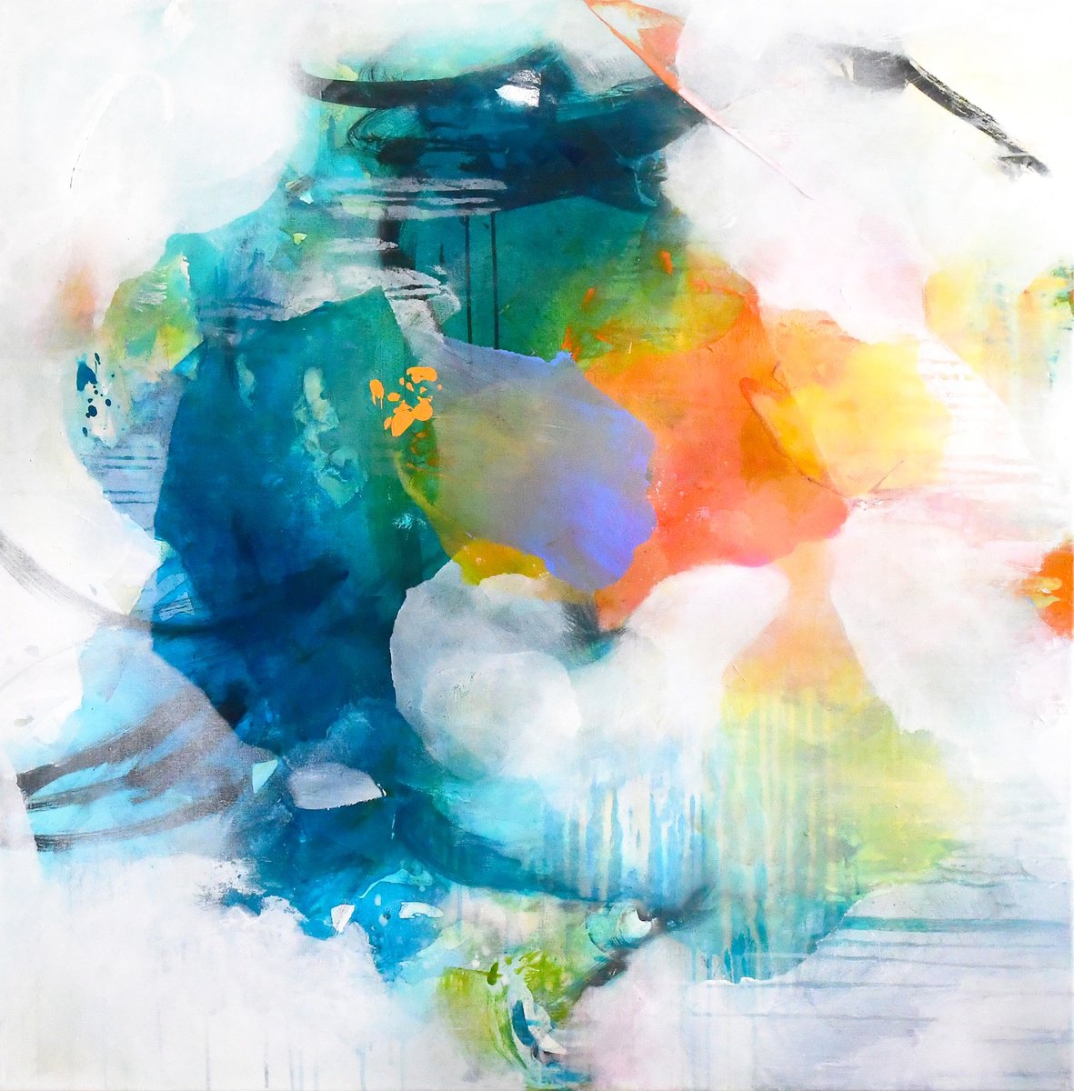 The roundabout Acrylic painting: Kirsten Handelmann | Artfinder