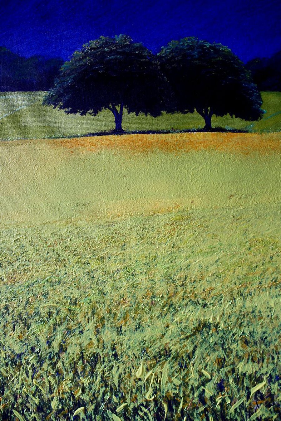 2 Trees Solaris II Oil painting: Simon Jones | Artfinder