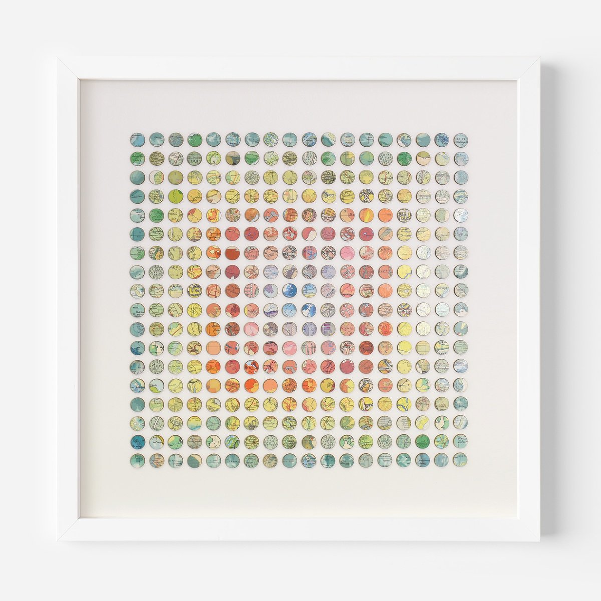 World Map Concentric Rainbow Collage: Amelia Coward | Artfinder