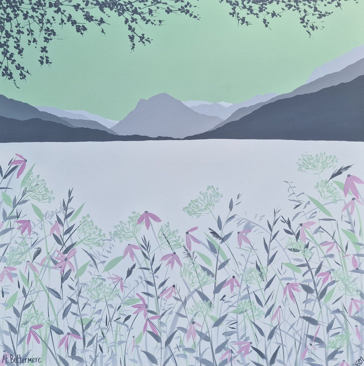 At Buttermere Acrylic painting: Sam Martin | Artfinder