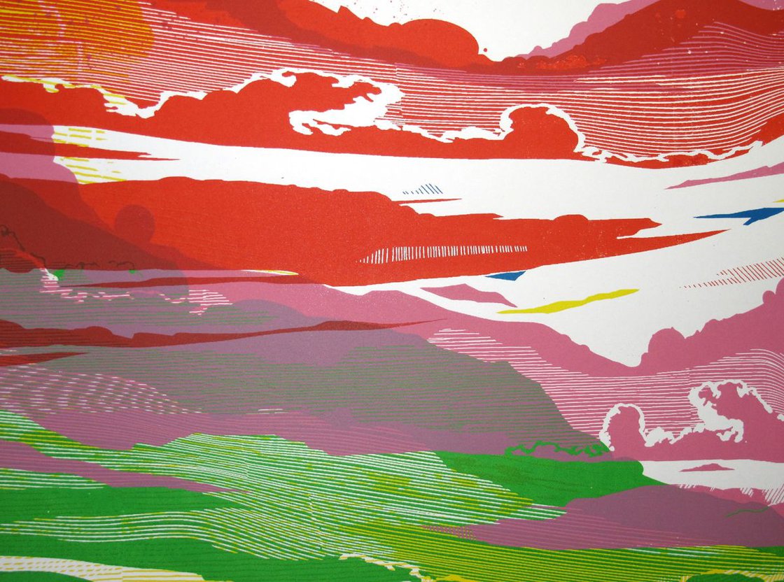 Brilliant Sky Screenprint: Chris Keegan | Artfinder