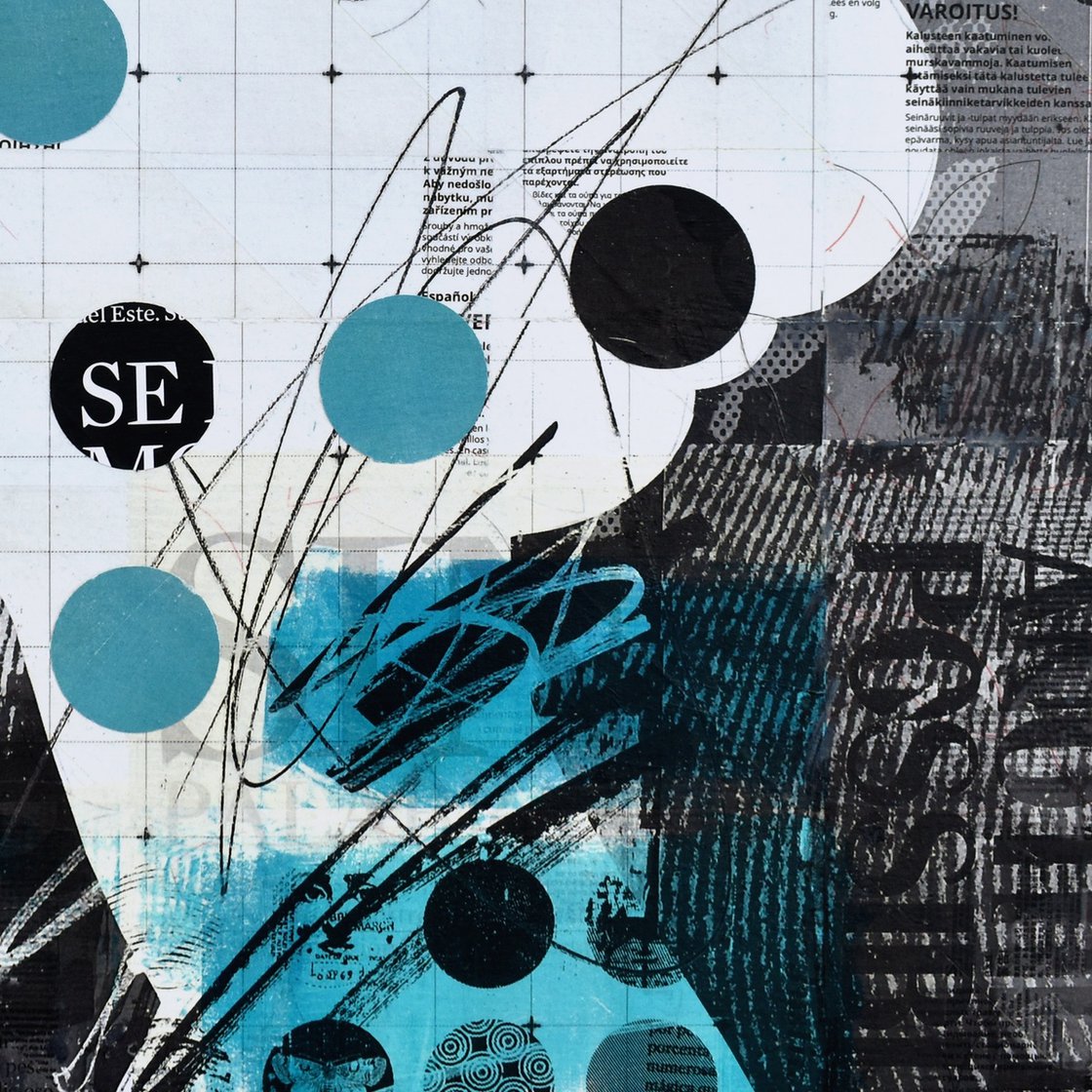 Collage_222_Black and turquoise portrait Collage: Manel Villalonga ...