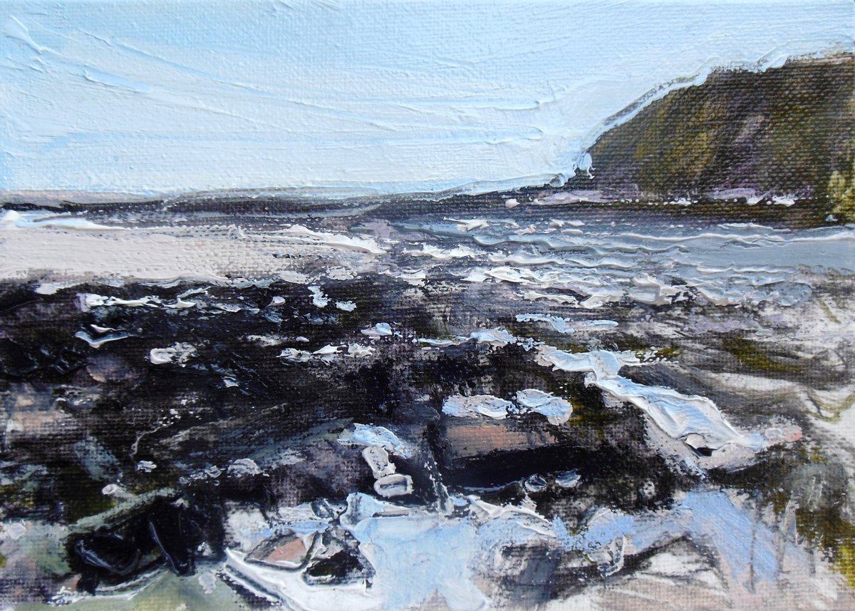 Rock Pools at St. Bees Head I Oil painting: Ben McLeod | Artfinder