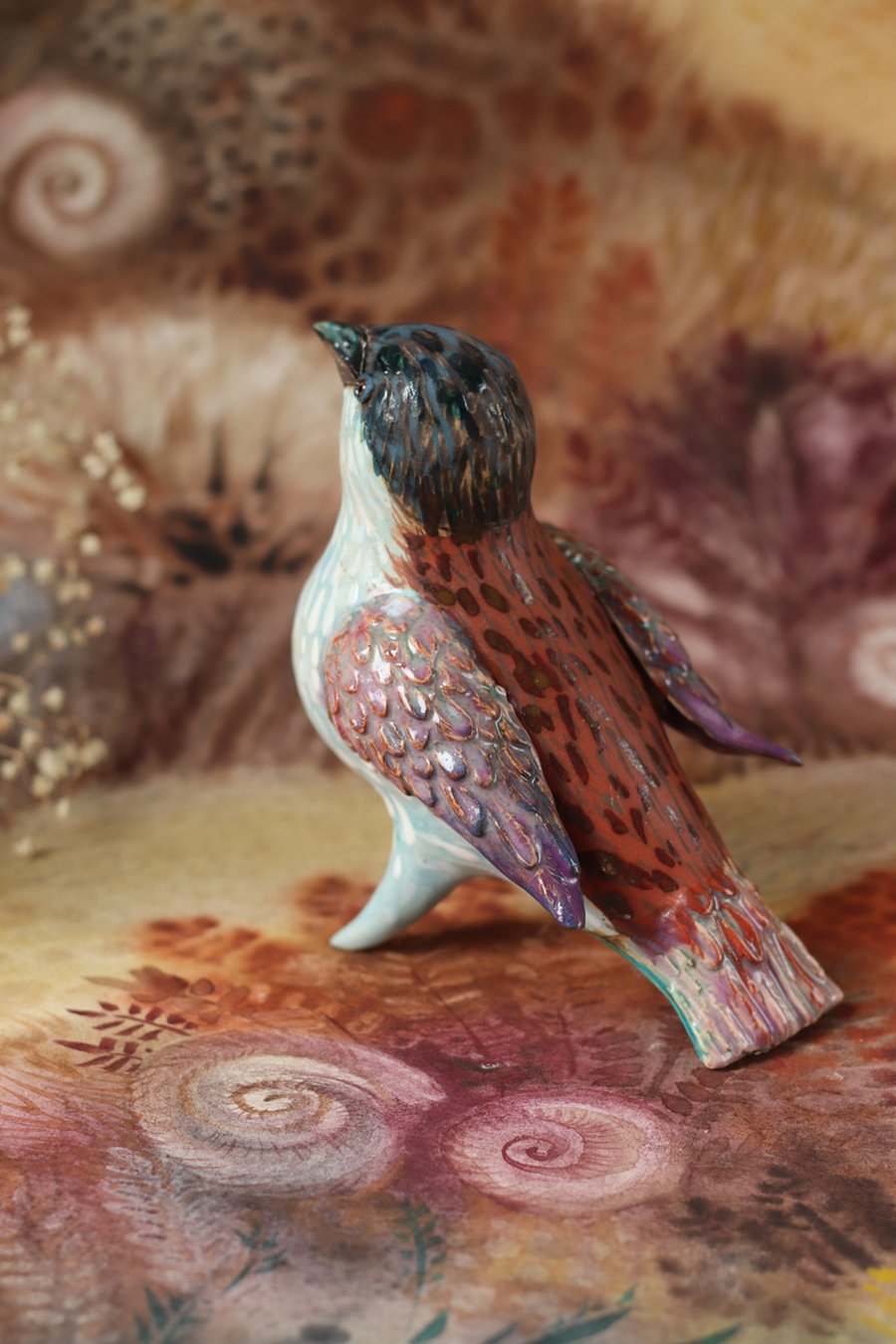 Tiny Birdy II. Ceramic sculpture Sculpture by Elya Yalonetski | Artfinder