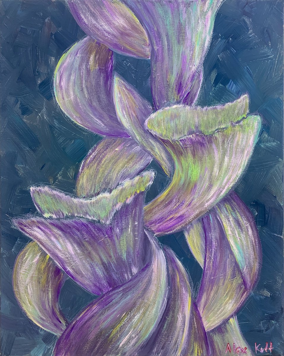 The Mushrooms Acrylic painting by Alex Kott | Artfinder