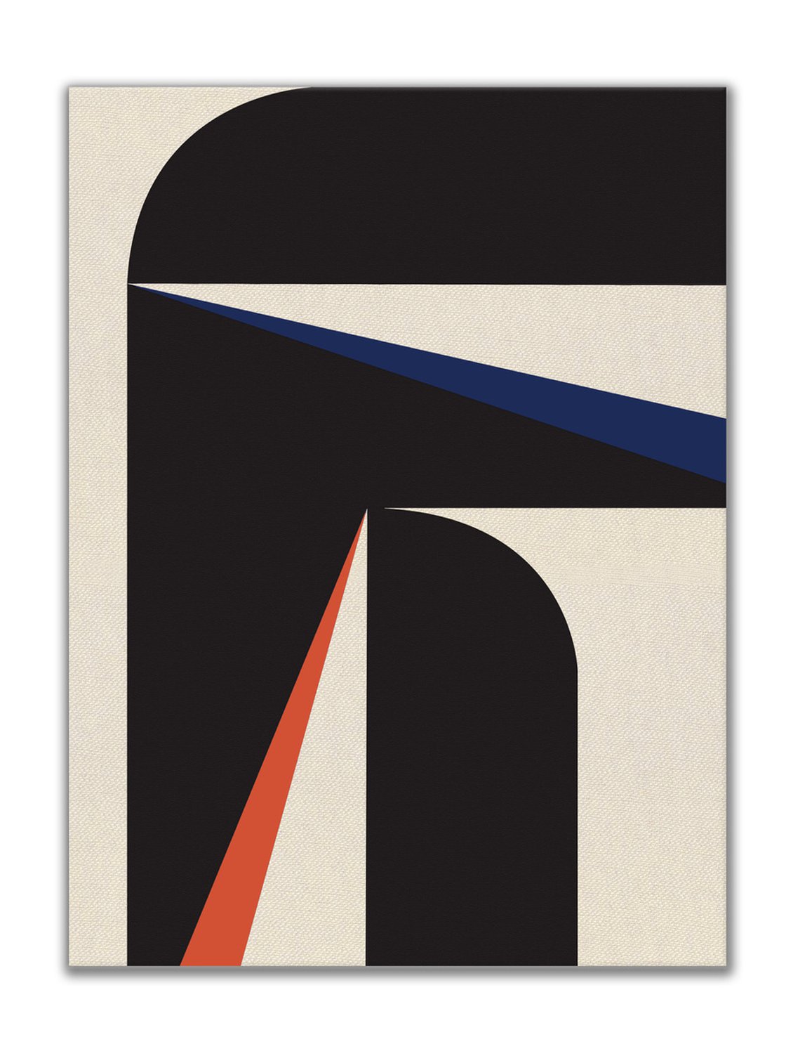 Abstract Tri-Color Graphic - Triptych Acrylic painting: Nicolette ...