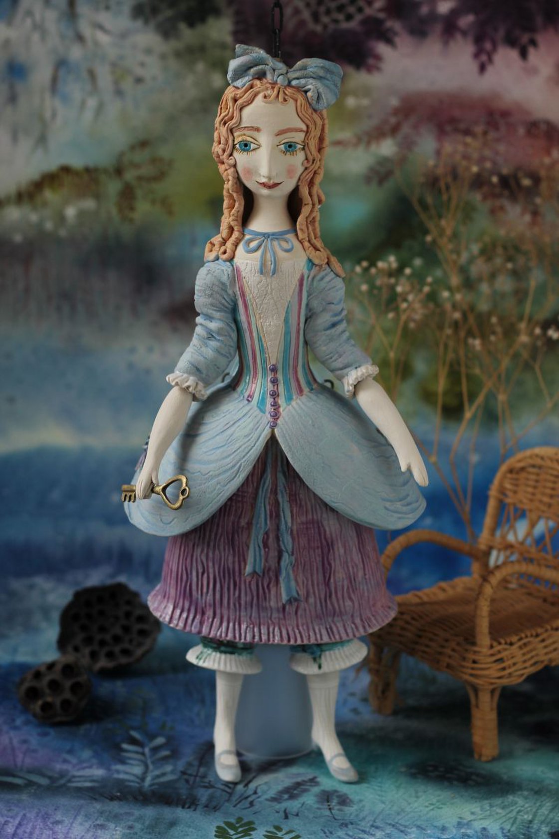 From the Alice in Wonderland. Alice, grown up. Wall sculpture by Elya ...