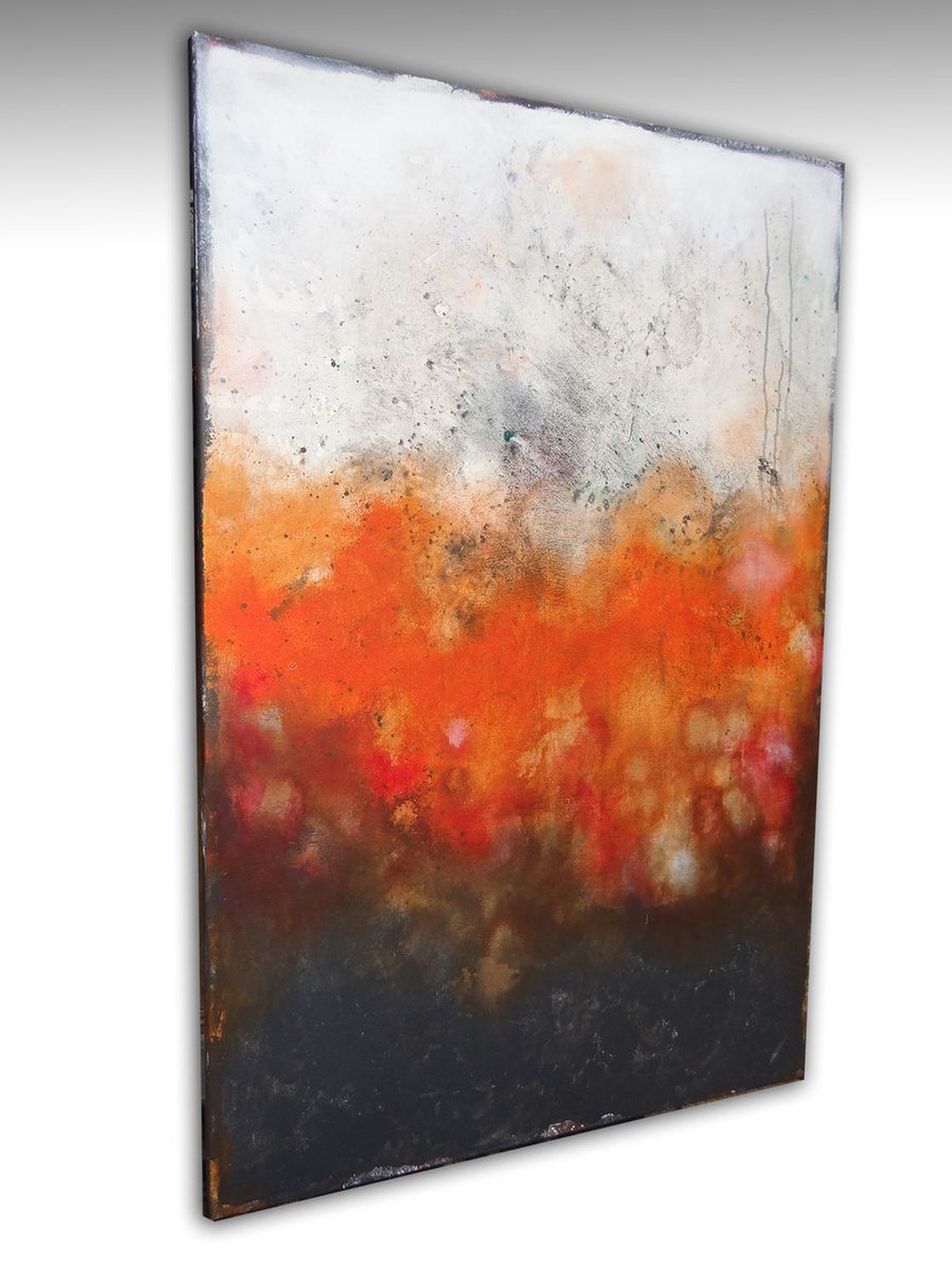 abstract orange (120 x 80 cm) Acrylic painting by Dee Brown | Artfinder