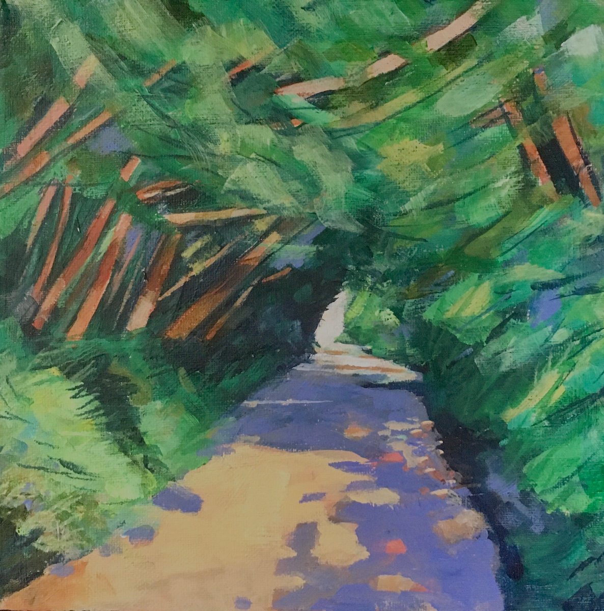 Pathway in Pembrokeshire Acrylic painting by Stuart Roper | Artfinder