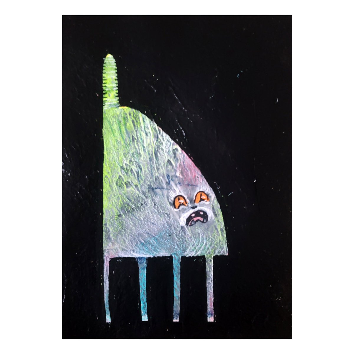 Hissing sound Mixed-media painting: Mat JS Moore | Artfinder