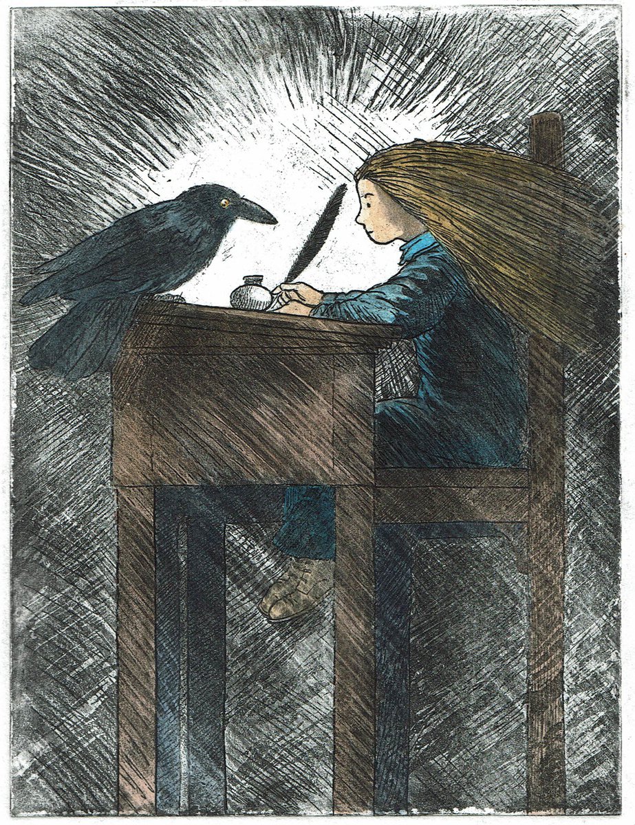 The Magic Quill Etching / Engraving: Kevin Maddison | Artfinder