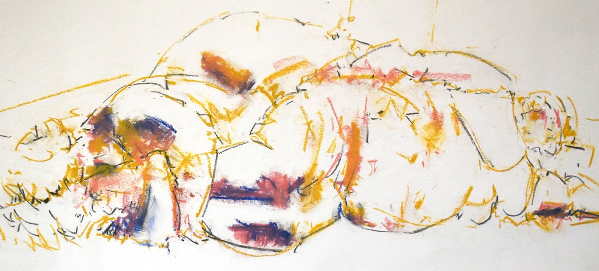 Female Nudes Study - No 653 Pastel drawing: Ian McKay | Artfinder