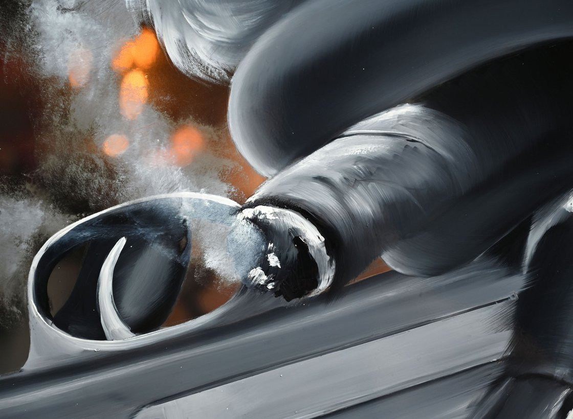 Peaky Duck Oil painting: Daria Kolosova | Artfinder