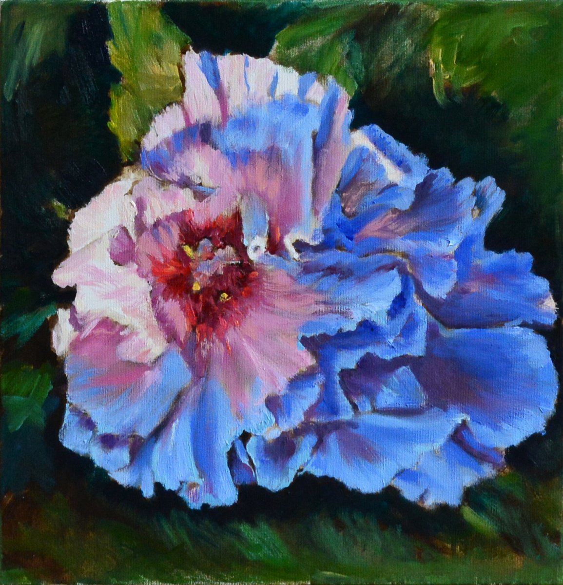 Mallow - Malva - oil painting - home decor- picture - flower ...