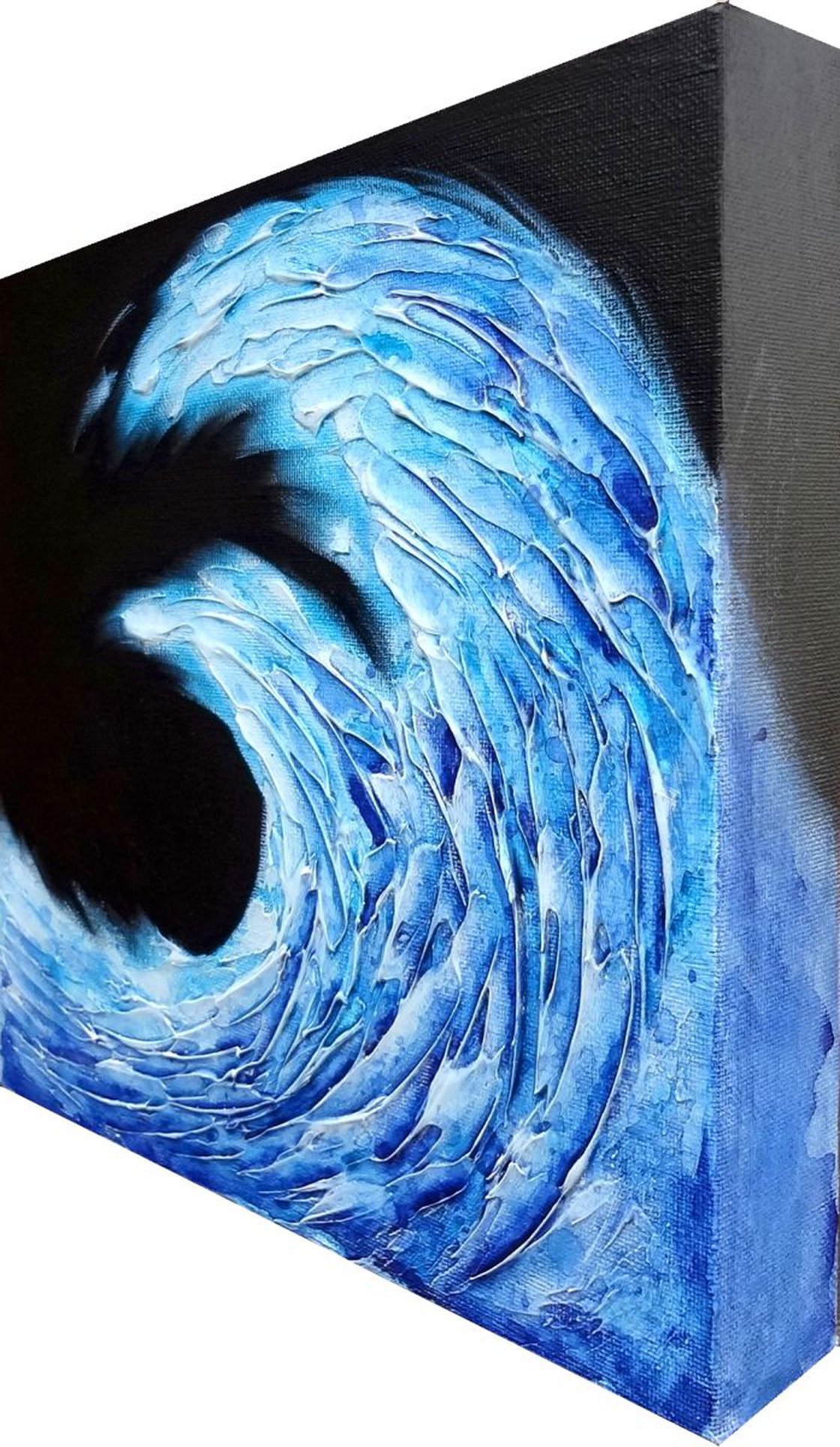 Small Textured Waves Acrylic painting: Elizabeth McDonough