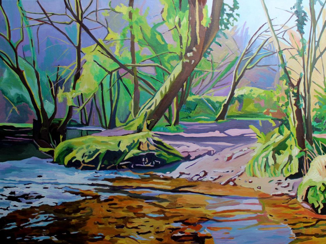 The Lopsided Trees Oil painting by Emma Cownie | Artfinder