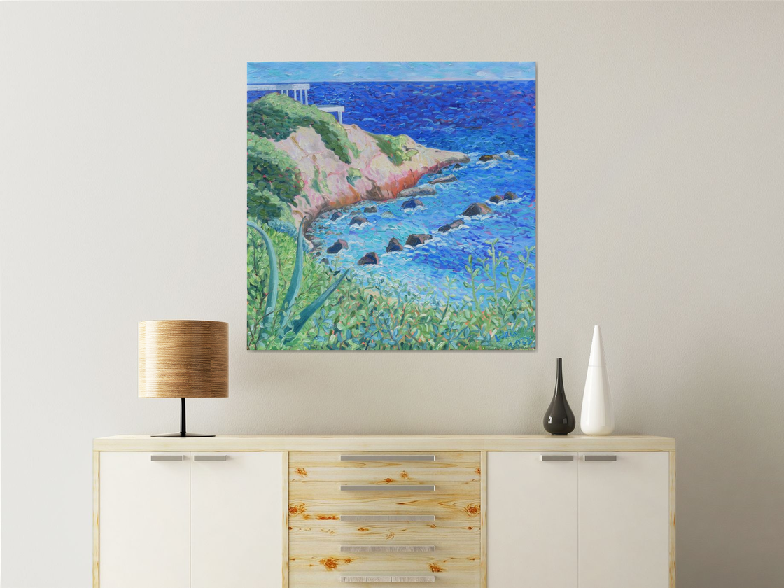 BAHÍA ROCOSA SOLD Oil painting: Kirsty Wain | Artfinder
