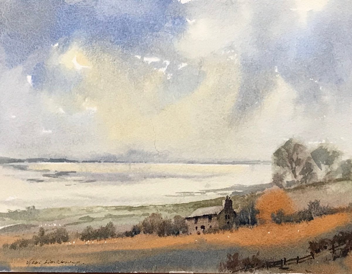 A view of the Bay Watercolour: Vicki Washbourne | Artfinder