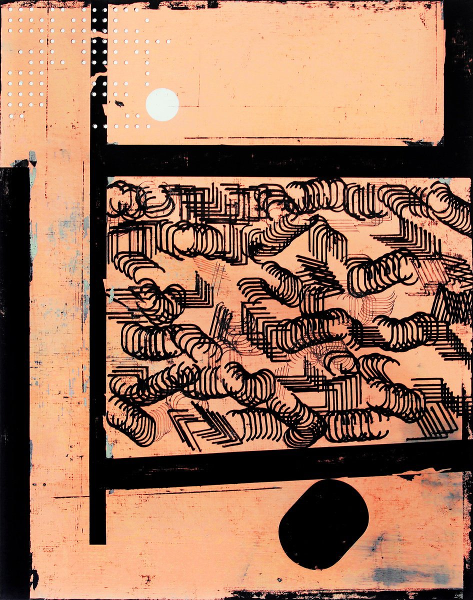 Flowscape 2. Mixed-media painting by Petr Strnad | Artfinder