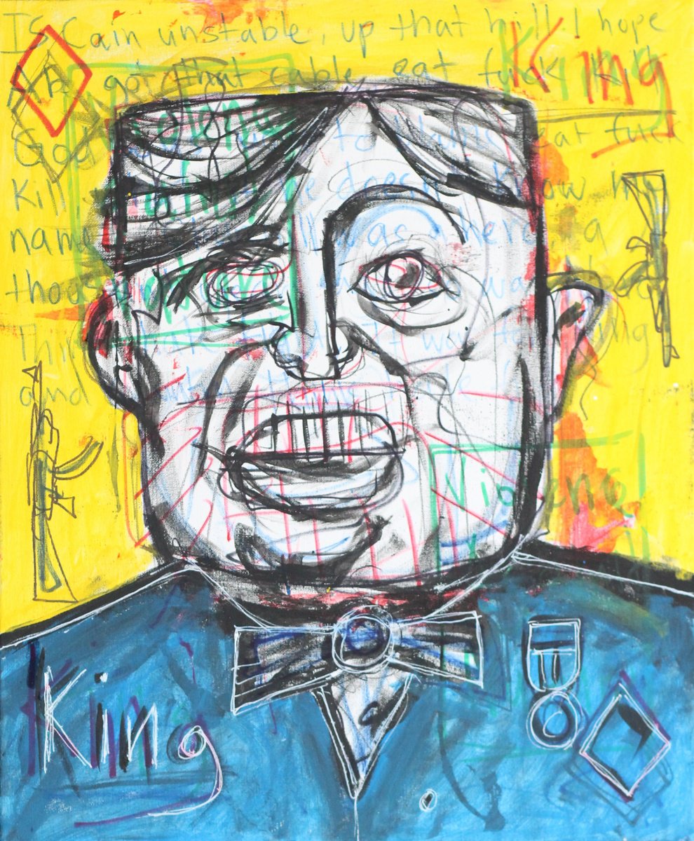 False prophet Mixed-media painting by Mark Barrable | Artfinder