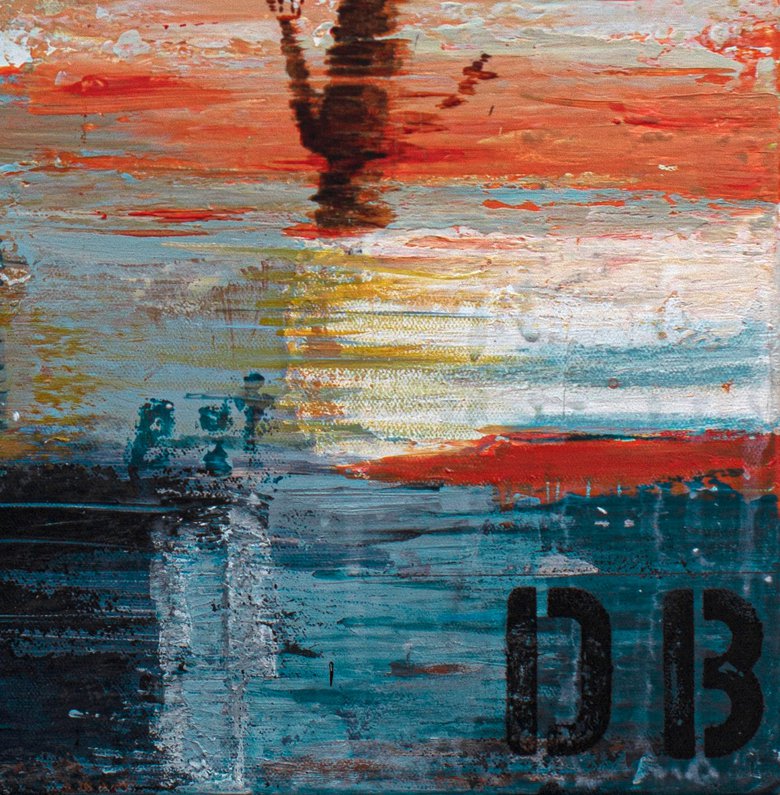 GOLDEN BOY Acrylic painting: db Waterman | Artfinder