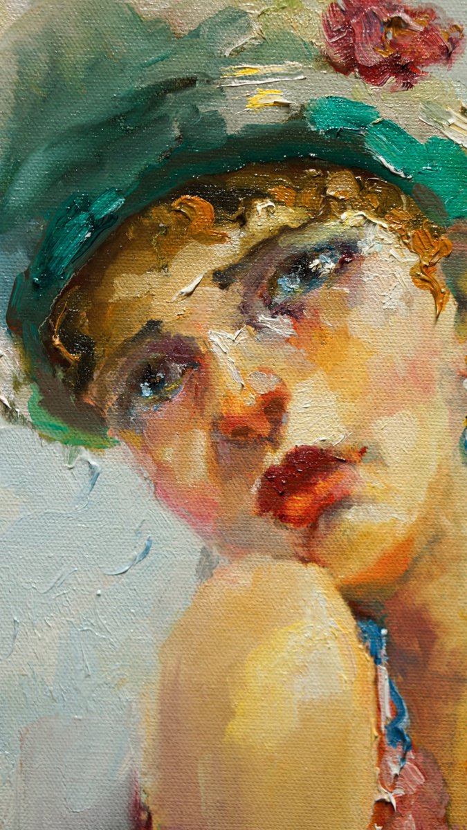 beautiful dress Oil painting by pavel filin | Artfinder