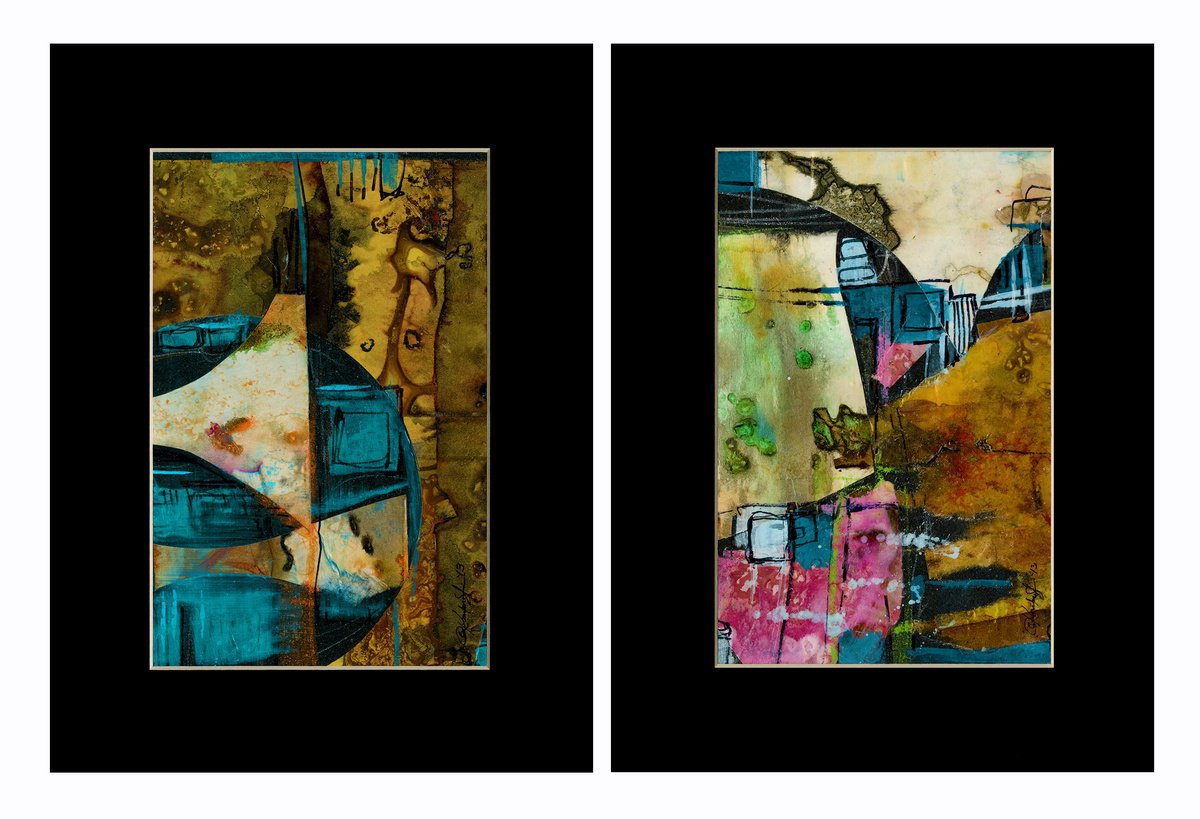 Colorful Story Collection Mixed-media painting: Kathy Morton Stanion ...