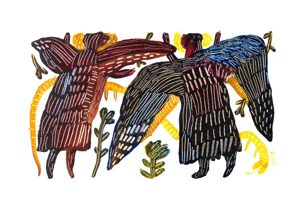 Angels Watercolour by Yuliia Dunaieva | Artfinder